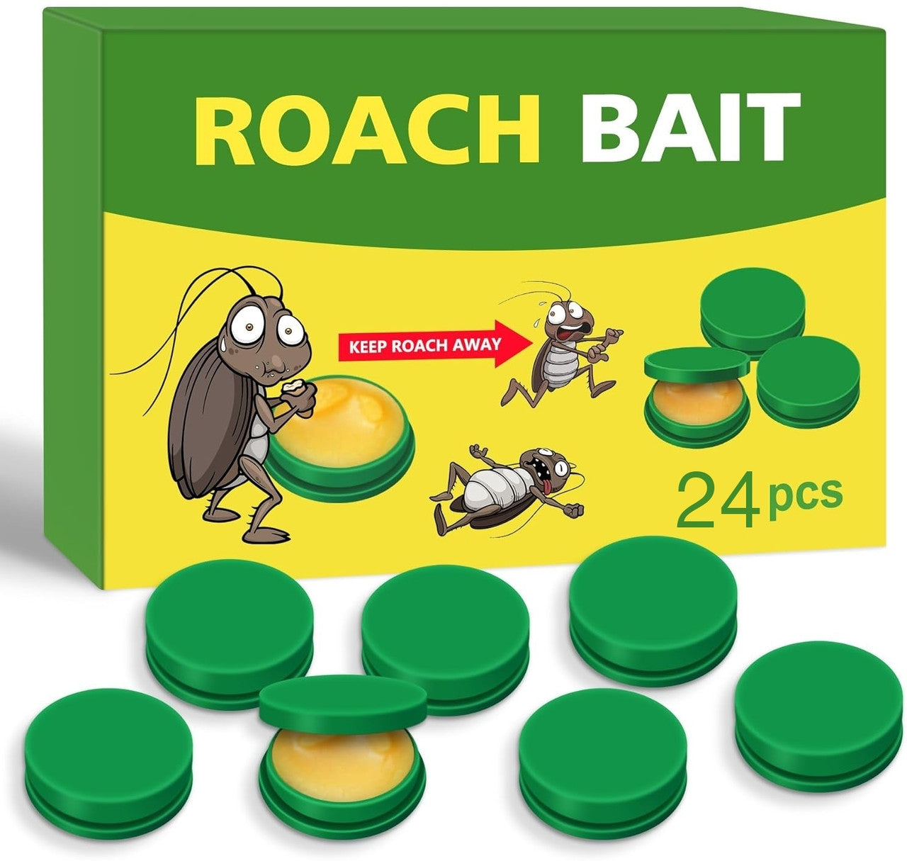 [Pack of 24pcs/ 48 pcs] Cockroach Killer Powder Gel | Fast Acting, Lon ...